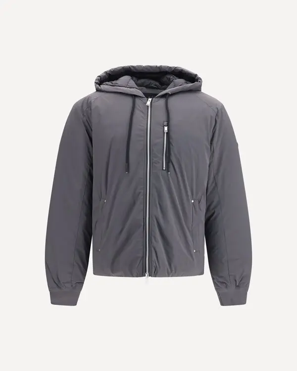 Moose Knuckles Hooded Down Jacket Ale - Grey