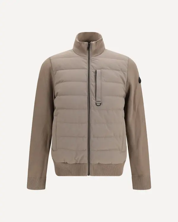 Moose Knuckles Kamet Jacket With High Coar Mae - Khaki