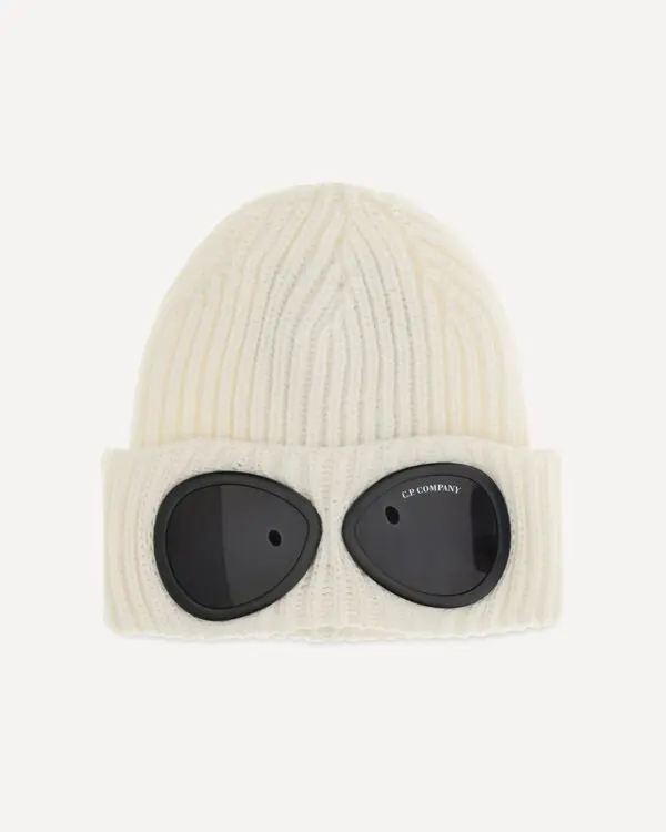 C.P. COMPANY C. P. Company Goggle Beanie Hat In Extrafine Merino Wool