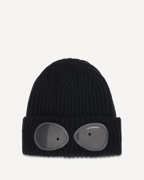 C.P. COMPANY C. P. Company Goggle Beanie Hat In Extrafine Merino Wool