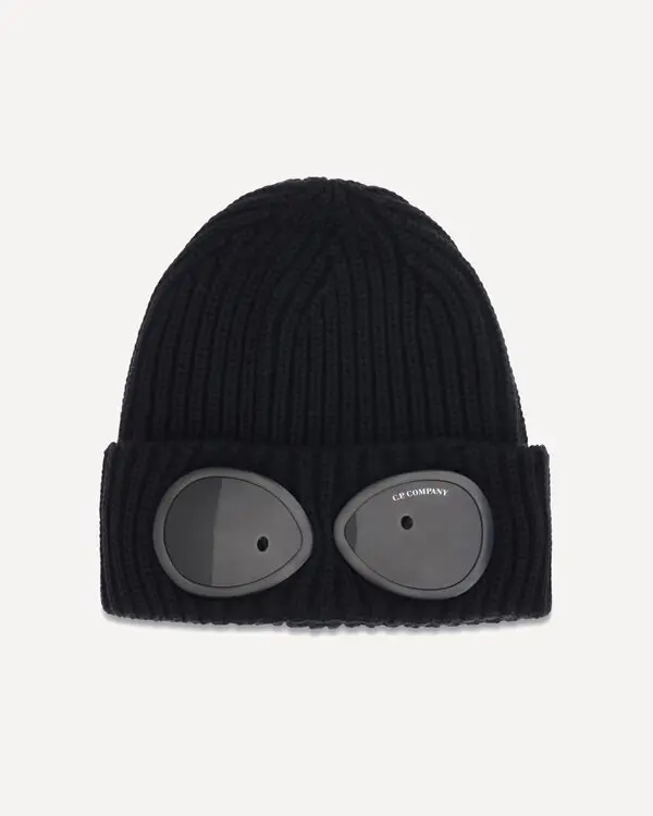 C.P. COMPANY C. P. Company Goggle Beanie Hat In Extrafine Merino Wool