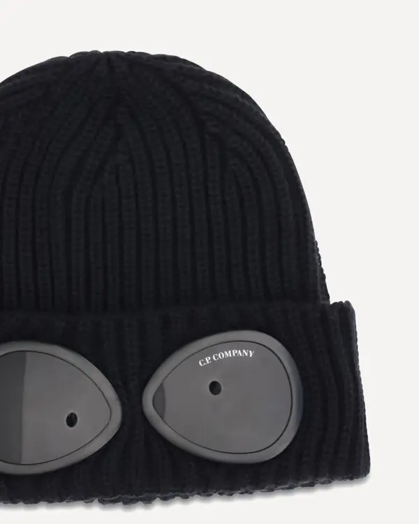C.P. COMPANY C. P. Company Goggle Beanie Hat In Extrafine Merino Wool