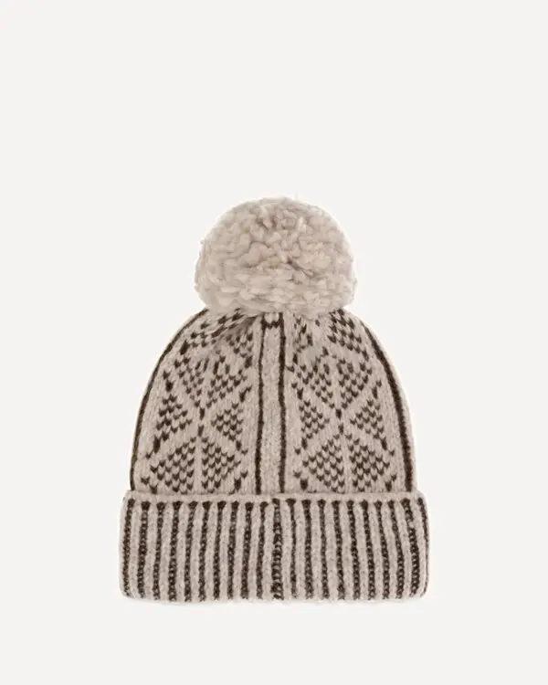 Moncler Alpaca, Wool And Nylon Blend Beanie With Pom-pom