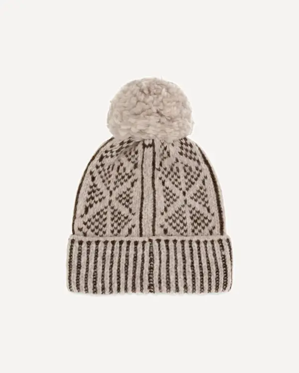 Moncler Alpaca, Wool And Nylon Blend Beanie With Pom-pom