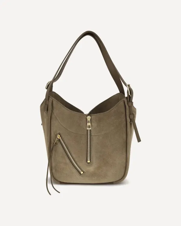 Loewe Hammock Flip Suede Handbag