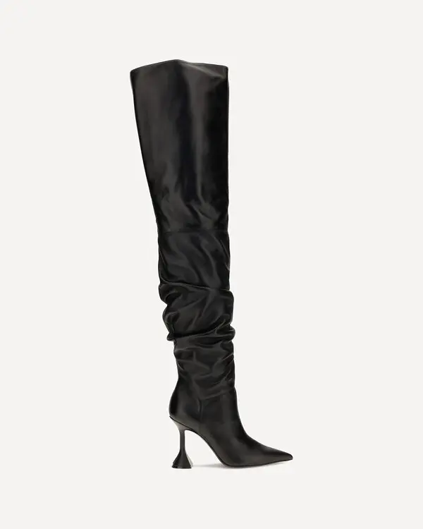 Amina Muaddi Olivia Thigh-high Boots