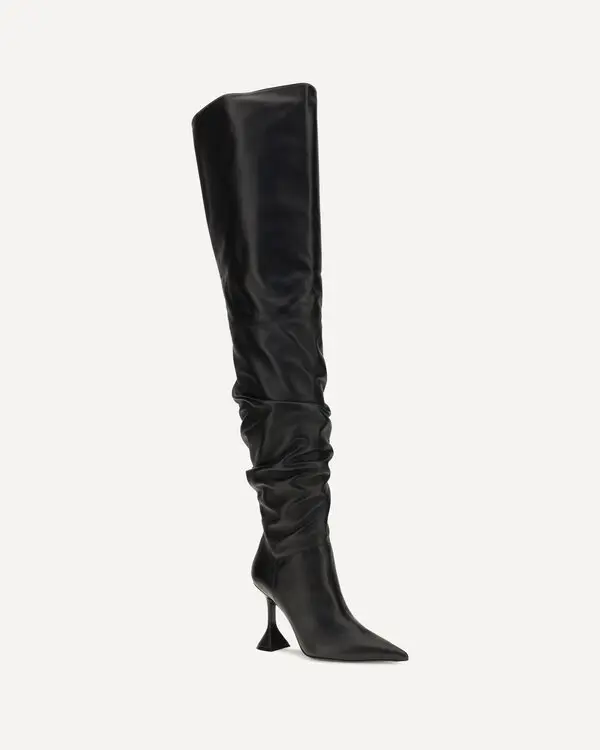 Amina Muaddi Olivia Thigh-high Boots