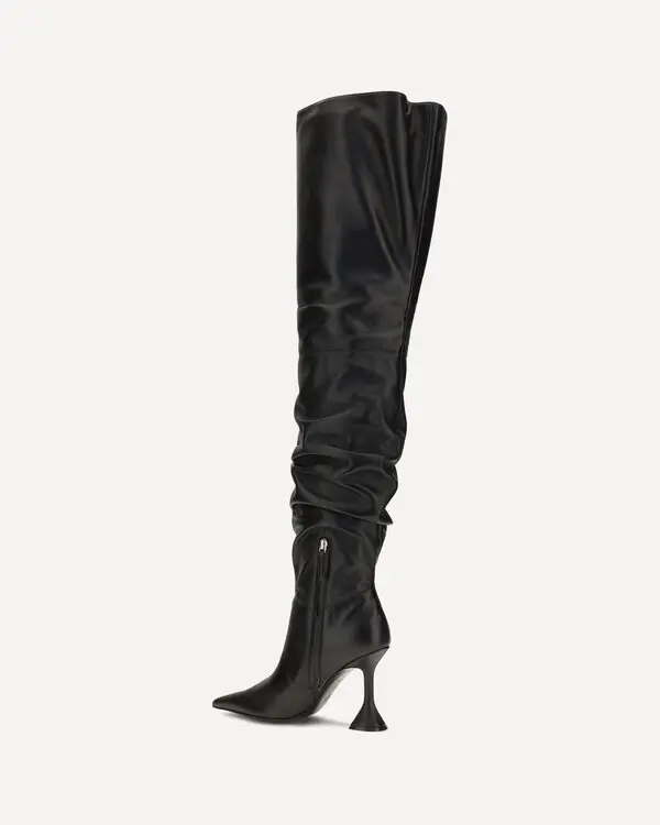 Amina Muaddi Olivia Thigh-high Boots