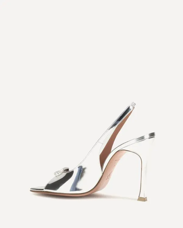 Amina Muaddi Mini Camelia Slingback Sandals