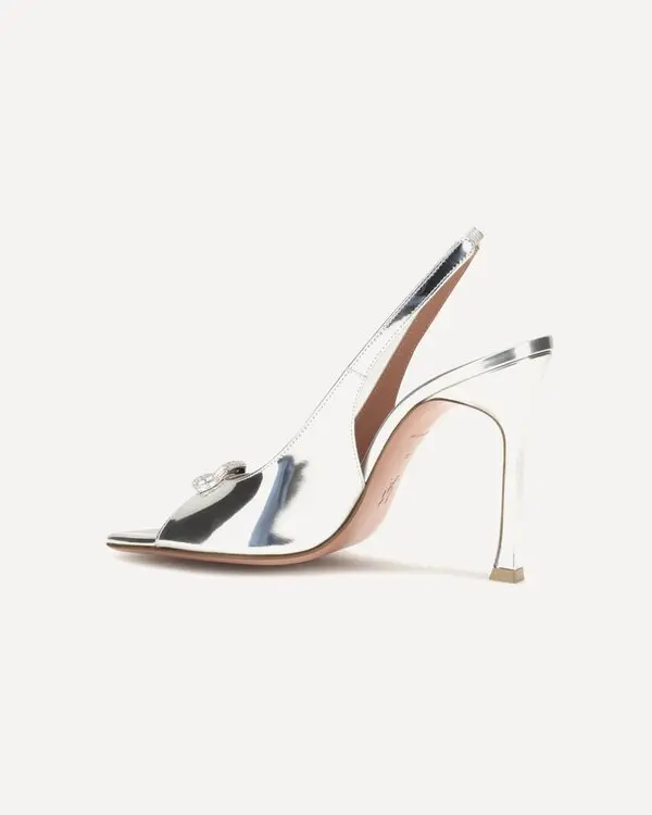 Amina Muaddi Mini Camelia Slingback Sandals