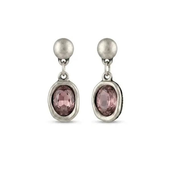 BY VIRGO Pink Opal Earrings