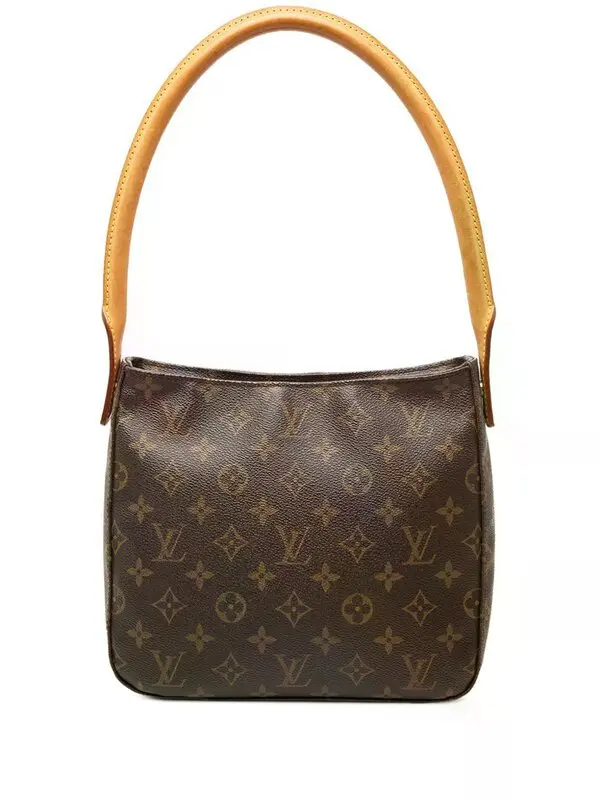 LOUIS VUITTON 2001 Monogram Looping Mm Shoulder Bag - Brown