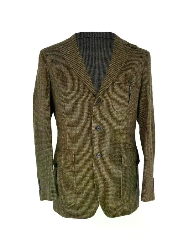 Ralph Lauren Single-breasted Tweed Blazer - Brown