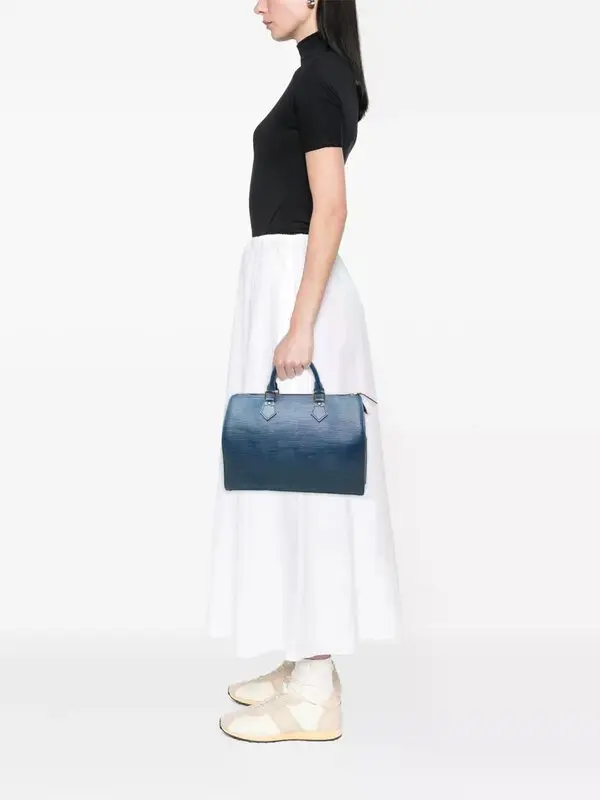 LOUIS VUITTON 1998 Epi Speedy 30 Boston Bag - Blue