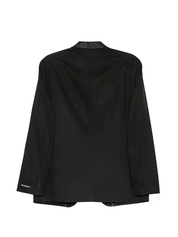 Karl Lagerfeld Call Studded-collar Blazer