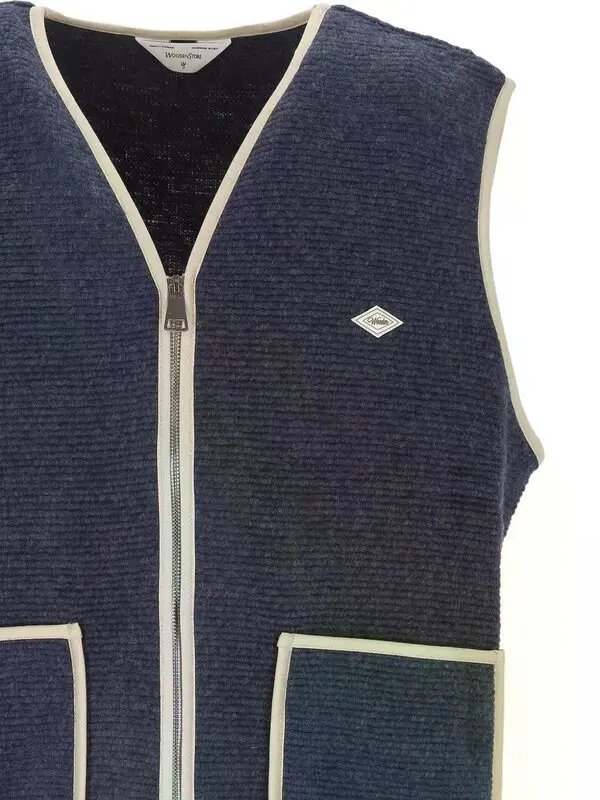 WOODEN Rail Contrast-trim Gilet