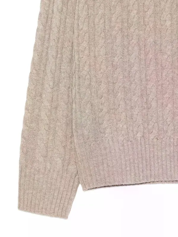 BOSS Cable-knit Sweater - Neutrals