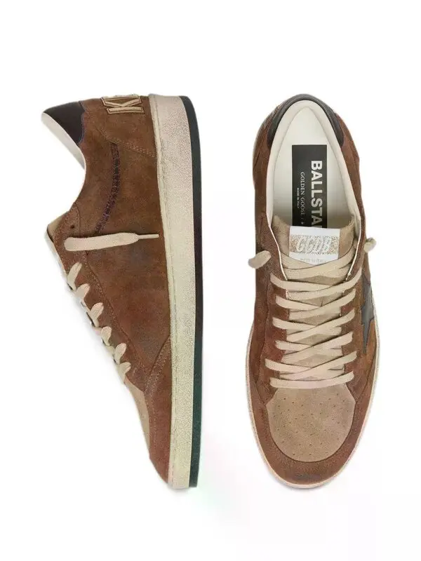 GOLDEN GOOSE Ball Star Ltd In Suede With Ebony Star Sneakers