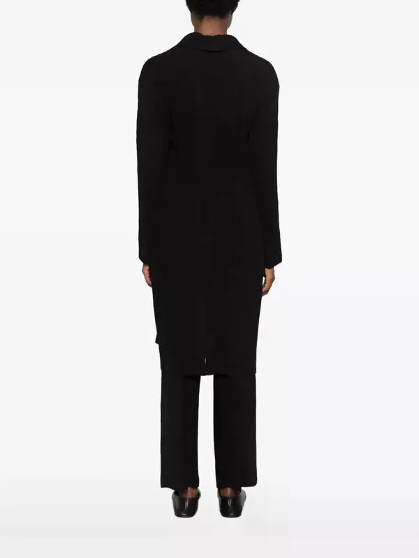 Issey Miyake Pleated Single-breasted Coat
