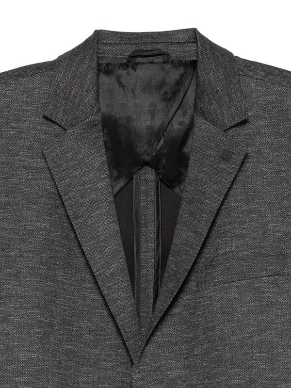 Karl Lagerfeld Smart Herringbone-pattern Blazer