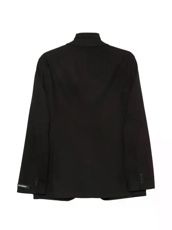 Karl Lagerfeld Street Layered-design Zip-fastening Blazer