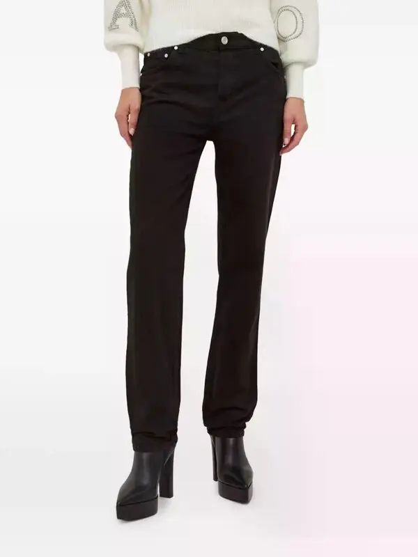 TRUSSARDI Logo-patch Straight-leg Jeans