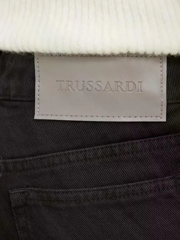 TRUSSARDI Logo-patch Straight-leg Jeans