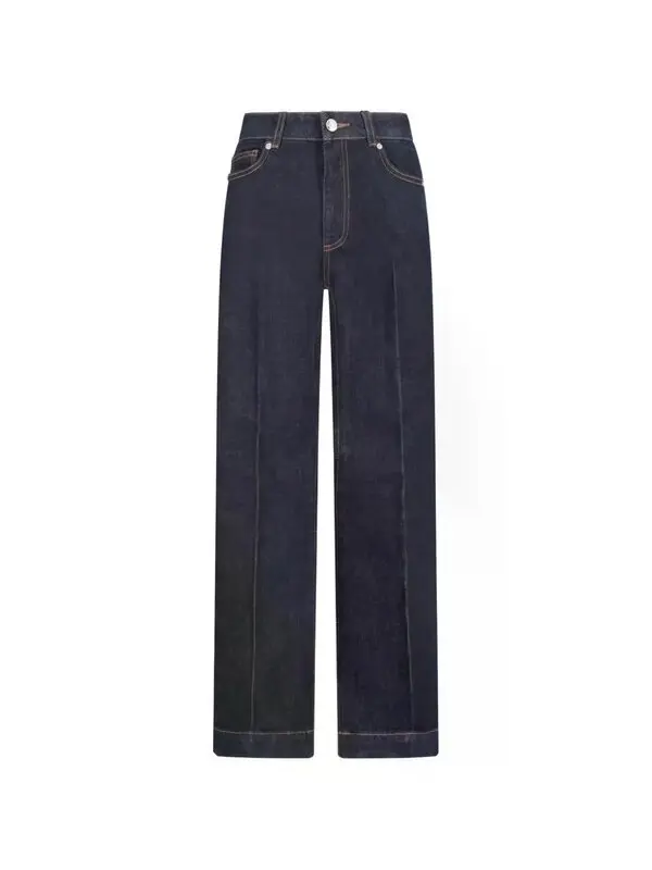 Sportmax Logo-patch Straight-leg Jeans