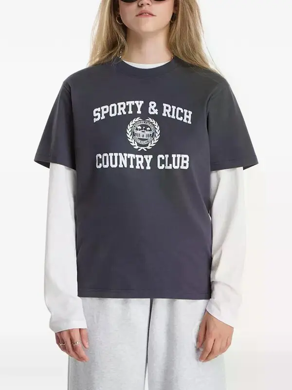 Sporty & Rich Varsity Crest T-shirt