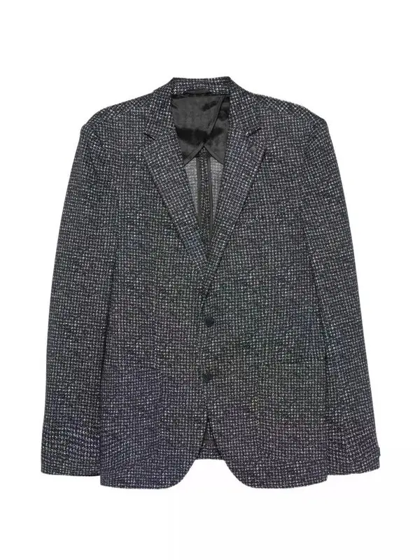 Karl Lagerfeld Smart Tweed-effect Single-breasted Blazer
