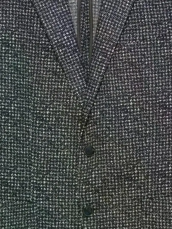 Karl Lagerfeld Smart Tweed-effect Single-breasted Blazer