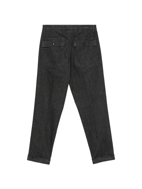 MICHAEL COAL Straight-leg Turn-up Trousers