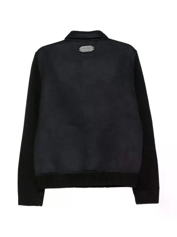 DANIELE ALESSANDRINI Panelled Knit-sleeve Jacket