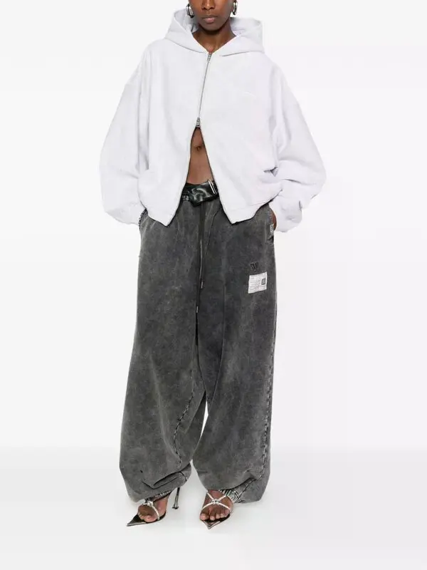 Alexander Wang Logo-print Zip-up Hoodie