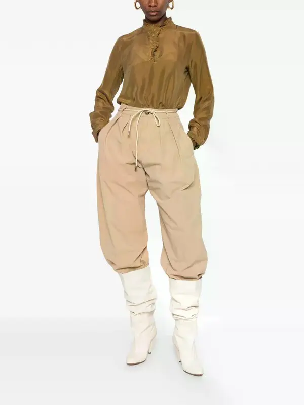 FORTE_FORTE Ruffled Long-sleeve Blouse