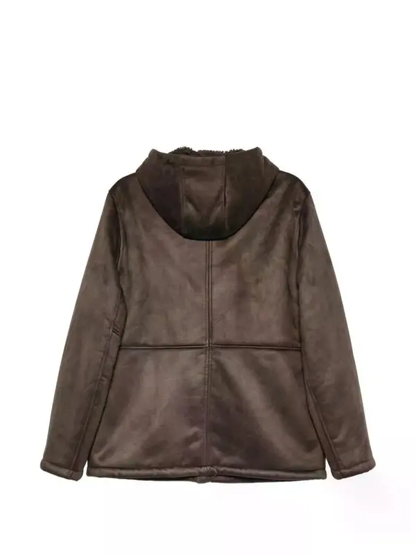 DANIELE ALESSANDRINI Hooded Faux-shearling Jacket