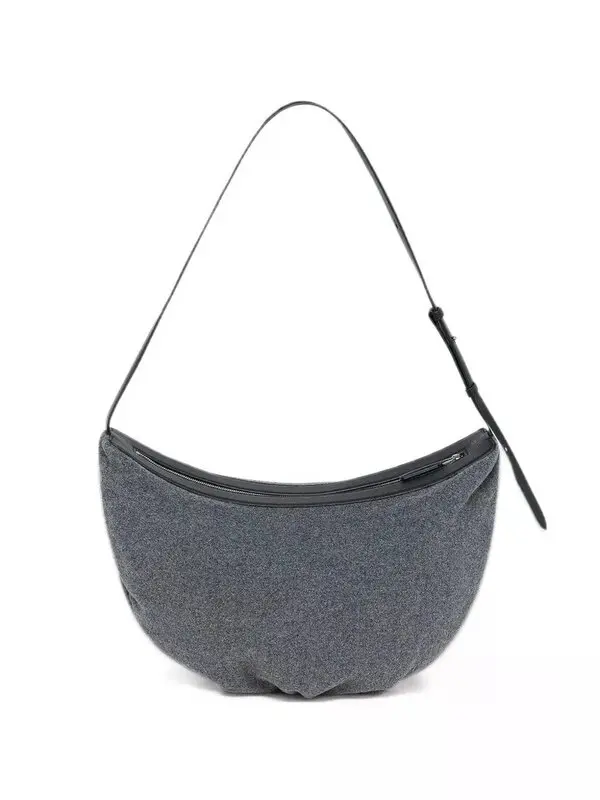 VEECOLLECTIVE Essence Wool Crescent Shoulder Bag
