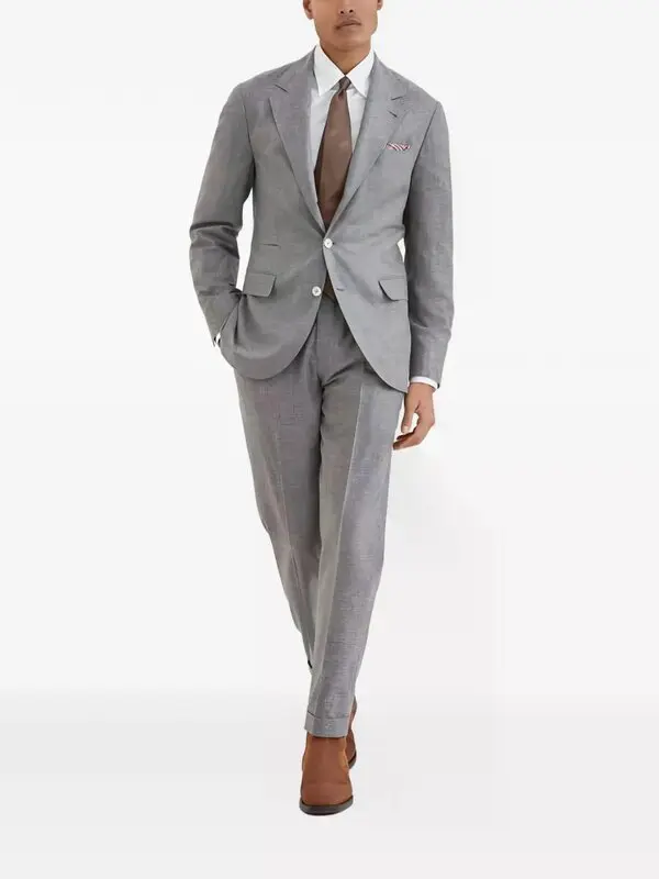 Brunello Cucinelli Two-button Tailored Suit - Grey