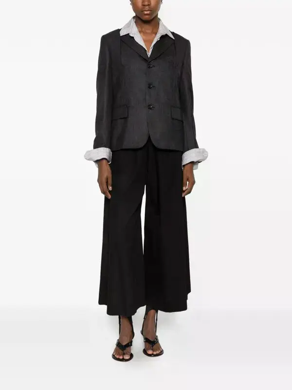 Comme Des Garçons Notched-lapels Single-breasted Blazer