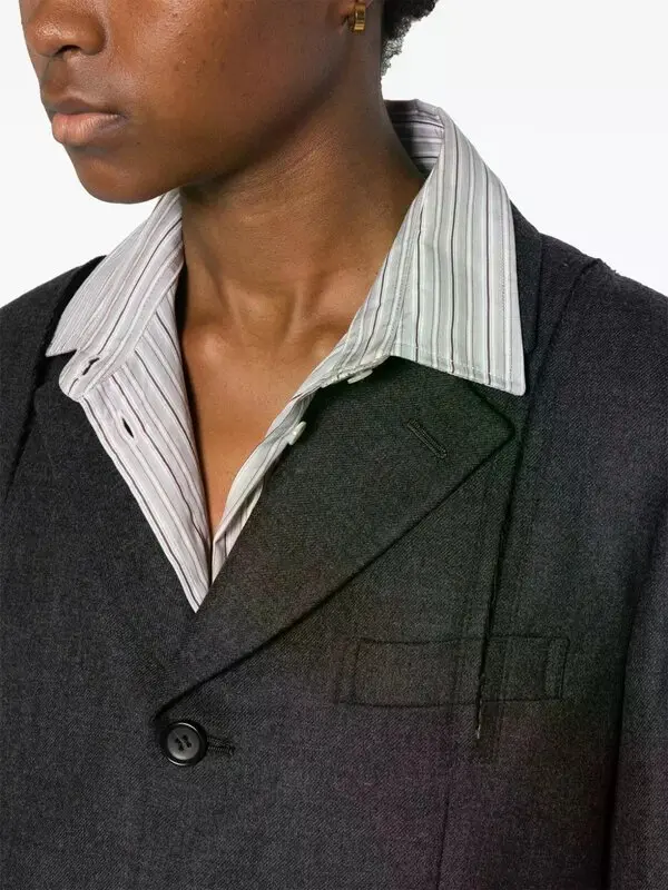 Comme Des Garçons Notched-lapels Single-breasted Blazer