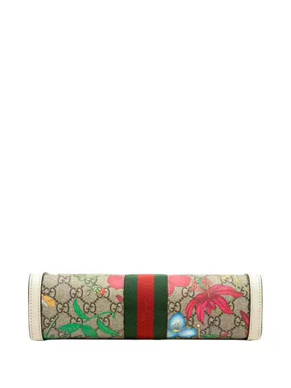 Gucci 2000-2015 Small Gg Supreme Flora Web Ophidia Chain Crossbody Bag