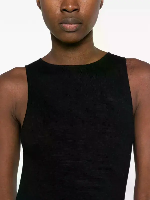 Eric Bompard Sleeveless Knitted Maxi Dress
