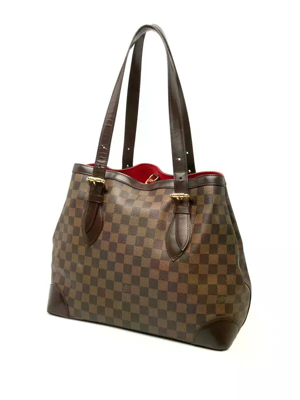 LOUIS VUITTON 2007 Damier Ebene Hampstead Mm Tote Bag