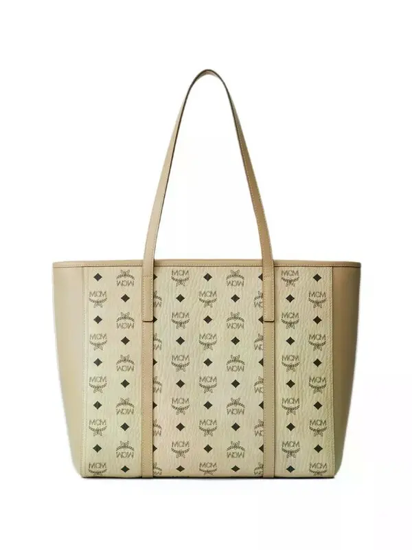 Mcm Medium Toni Visetos Logo-print Tote Bag