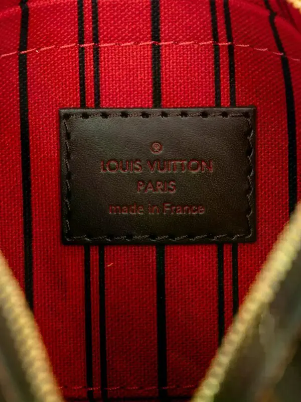 LOUIS VUITTON 2018 Damier Ebene Neverfull Pm Pouch