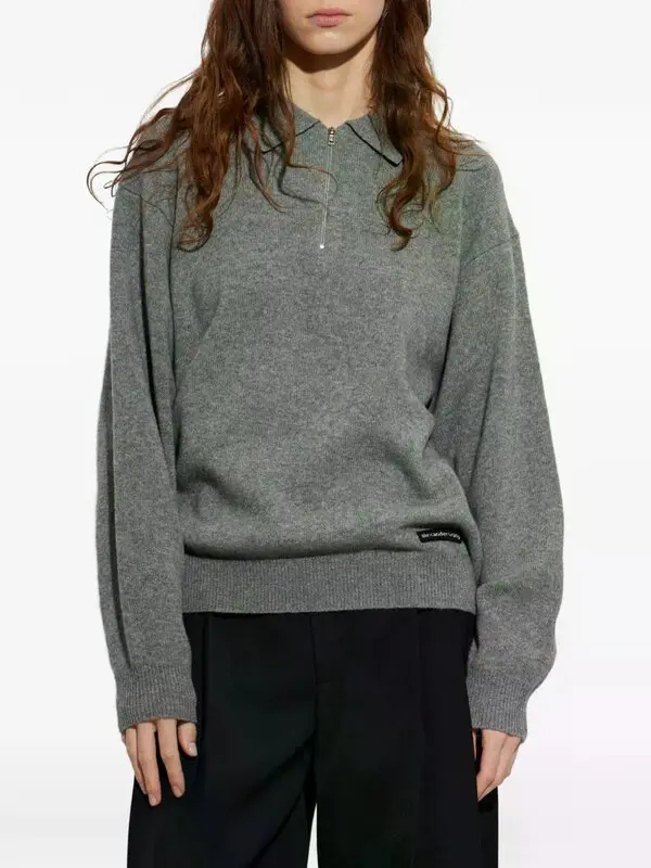 Alexander Wang Long-sleeve Polo Sweater