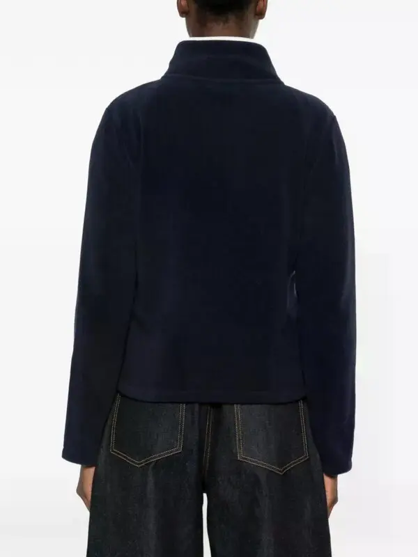 Sporty & Rich Ezia Logo-embroidered Fleece Sweatshirt