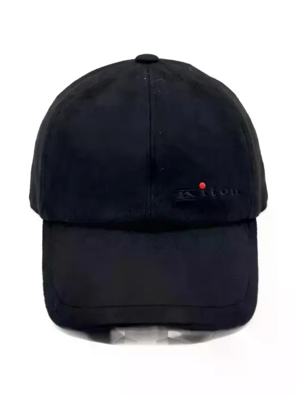 Kiton Logo-embroidered Baseball Cap - Black