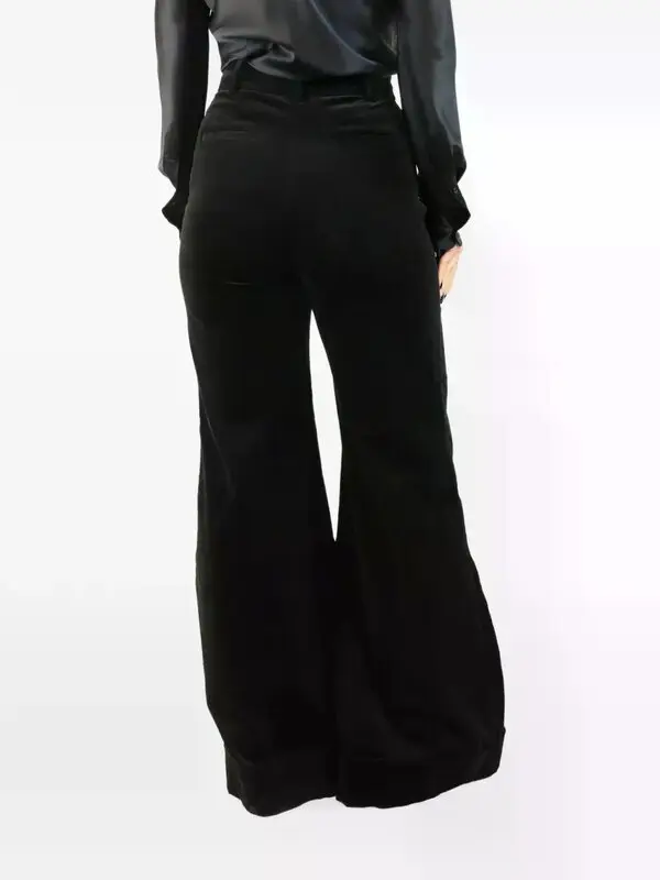 G. Velvet Wide-leg Trousers