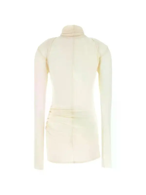 ENTIRE STUDIOS Draped Ruched-detail Mini Dress